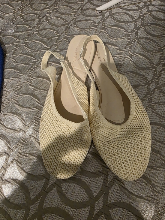 Danskin | Shoes | Danskin Cream Knit Slingback Flats | Poshmark